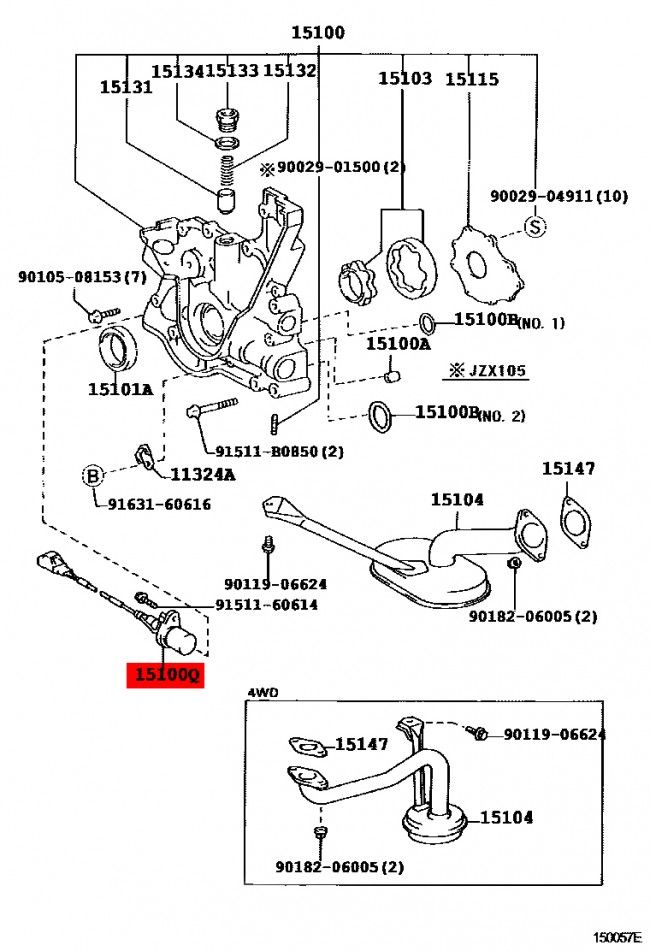 Genuine Toyota 1JZ-GE/GTE 2JZ-GE Crank Position Sensor - Part Number ...